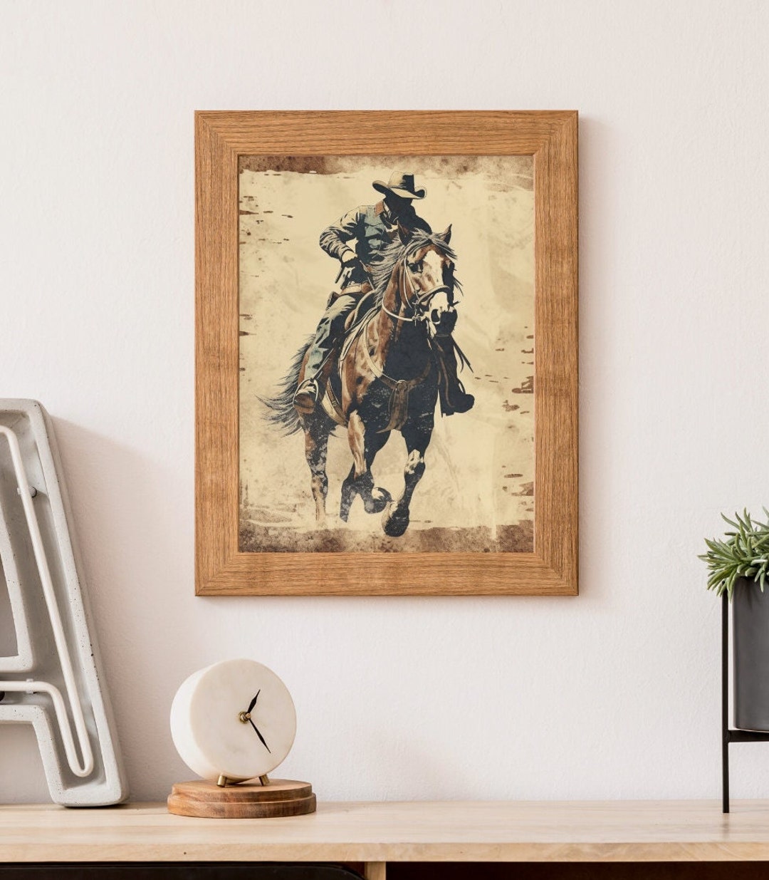 Cowboy, Giclée Fine Art Print, Western Art Print, Western Wall Art ...