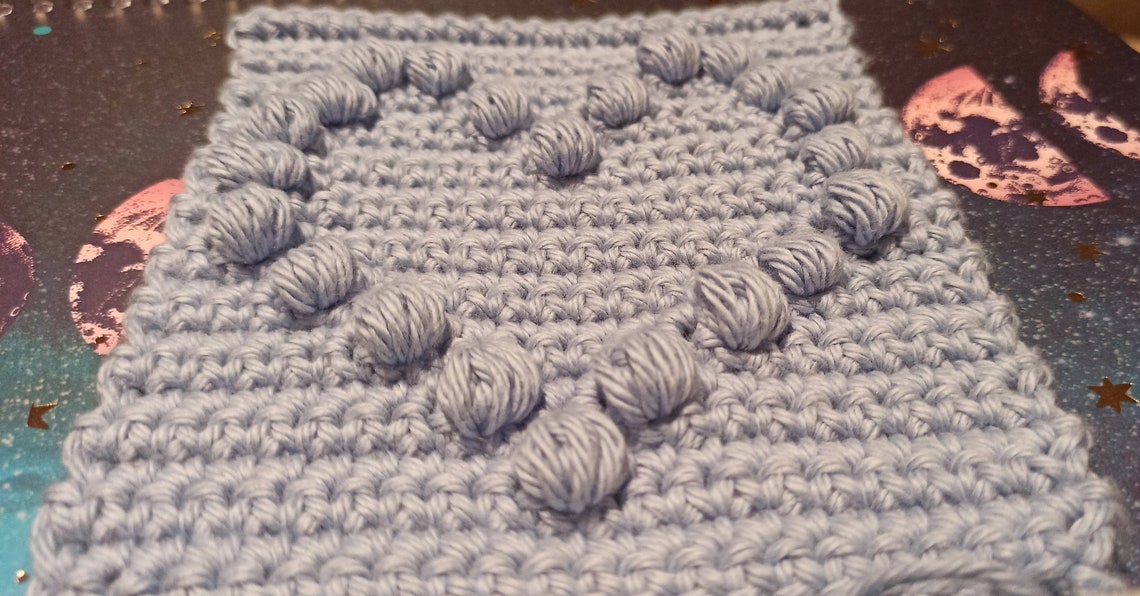 Heart Bobble Crochet Square Pattern: Afghan Blanket (PDF Pattern) - Etsy