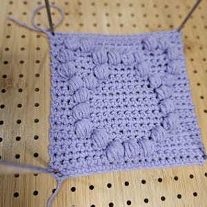 Mickey Mouse Afghan Square Crochet Pattern: Bobble Blanket (PDF Pattern ...