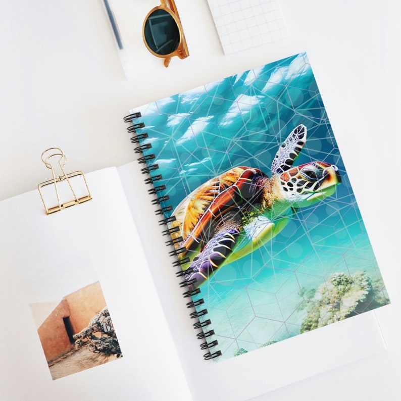 Spiral Notebook - Ruled Line Sea Turtle Notebook Save the Turtles - Etsy