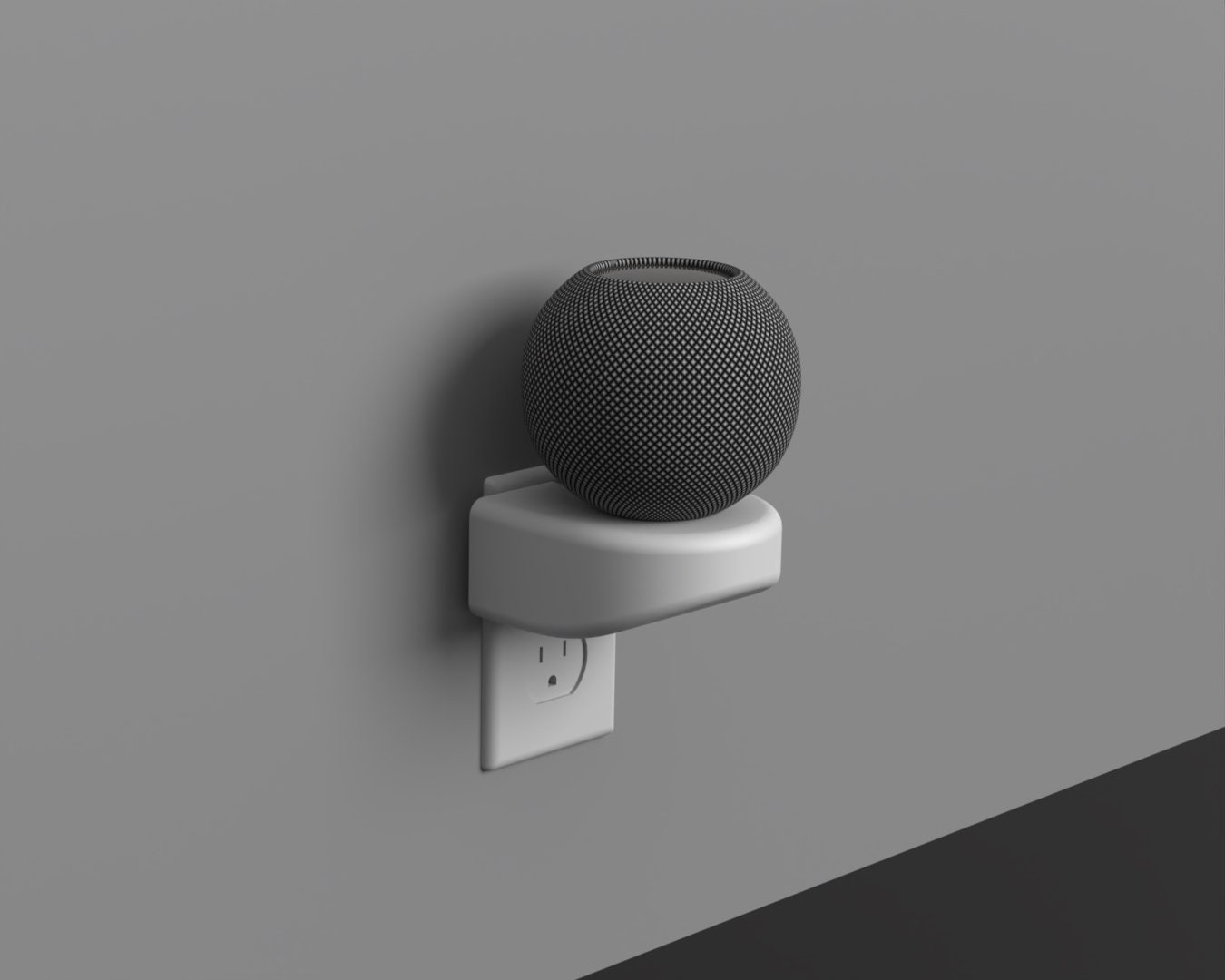 HomePod Mini Floating Outlet Wall Mount (digital File) - Etsy