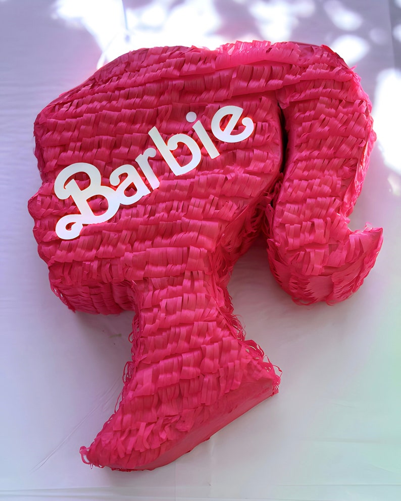 Barbie Silhouette Pinata With Customizable Name 30in - Etsy