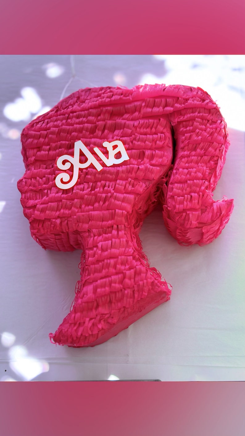 Barbie Silhouette Pinata With Customizable Name 30in - Etsy