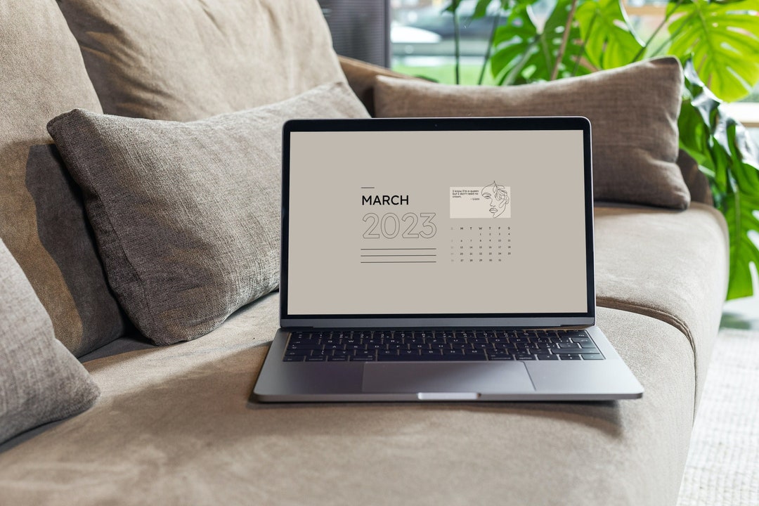 Lizzo Quotes 2023 Monthly Desktop Calendar Wallpaper | Minimal Neutral ...