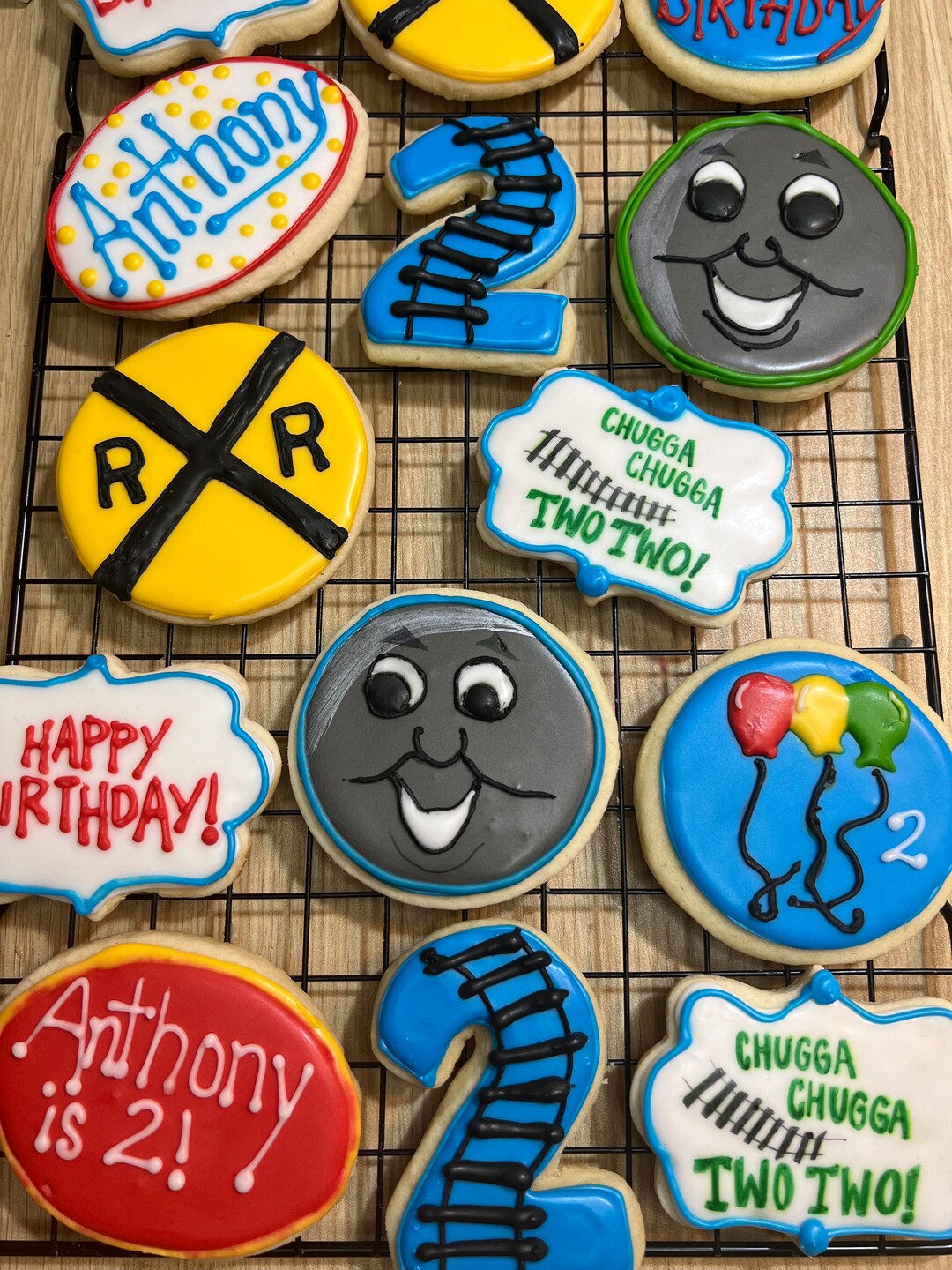 Thomas the Train Sugar Cookies - Etsy