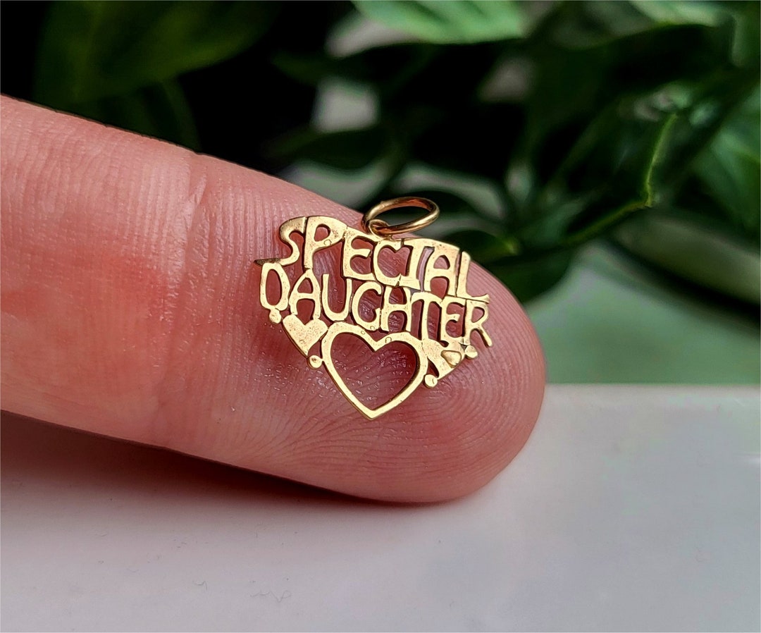 STUNNING Vintage 9ct Gold Daughter Pendant. Special Daughter Pendant ...