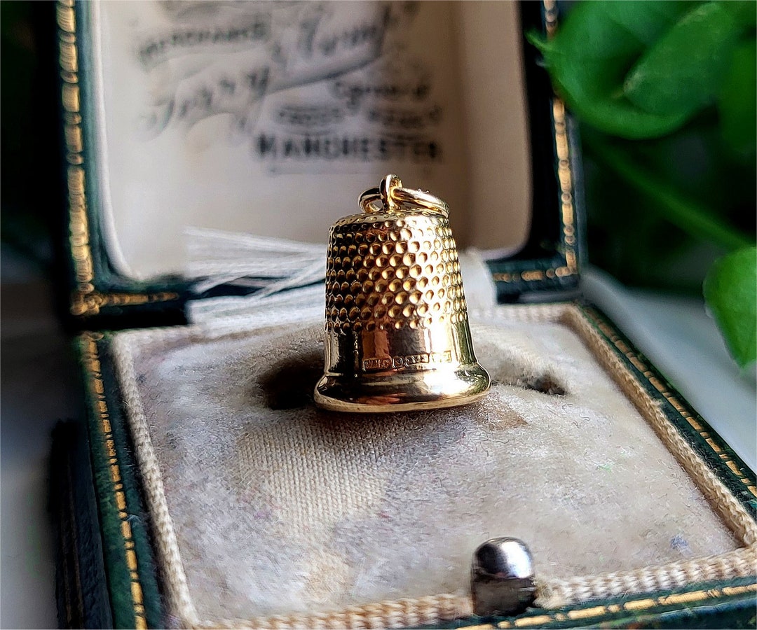 DETAILED Vintage 9ct Gold Bell Charm. 9ct Gold Bell Pendant. Mint ...