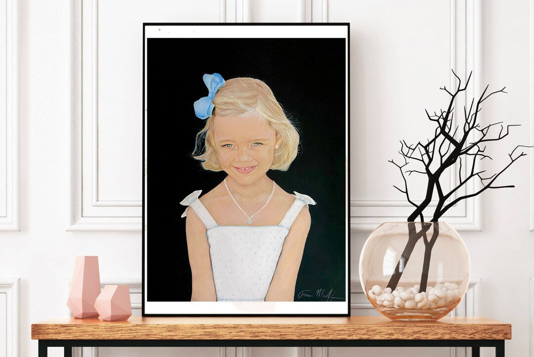 Custom Portrait, Commissioned Portrait, Hand Drawn Portrait for Loved ...