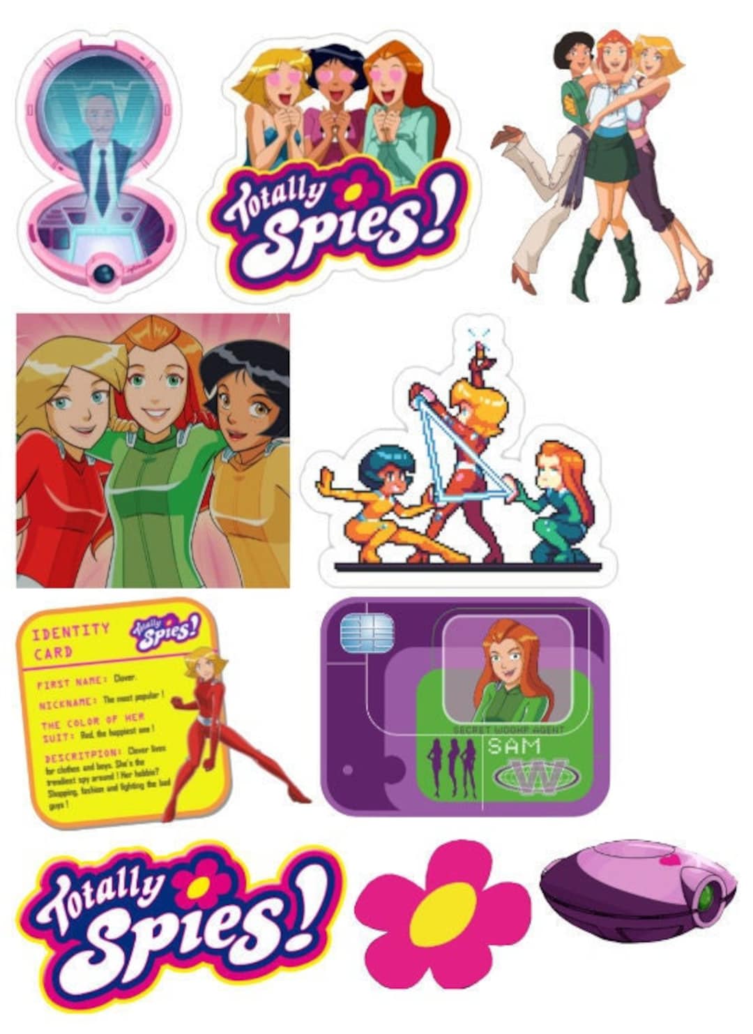 Totally Spies Sticker Pack waterproof - Etsy Australia