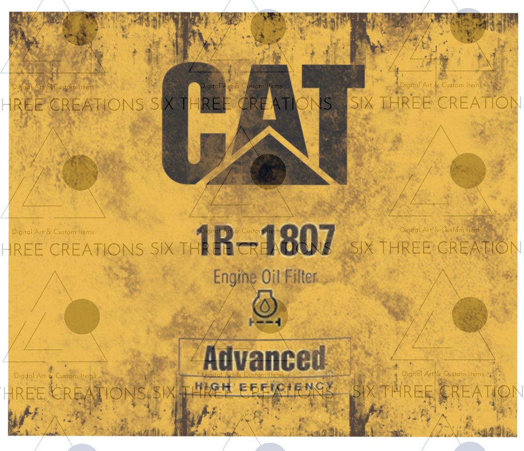 CAT Oil Filter Design - Etsy