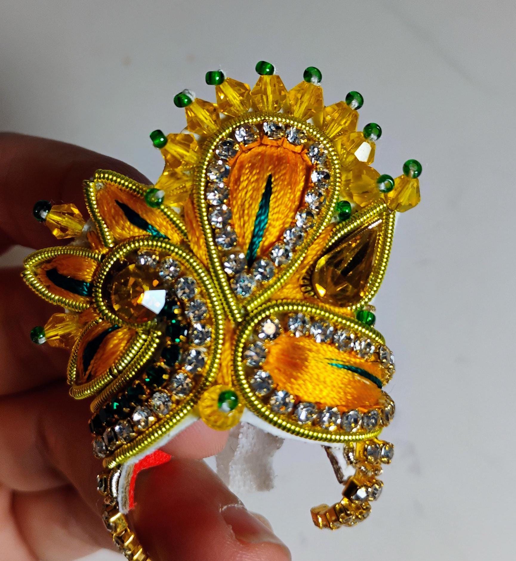 Mukut for God Goddesses | Laddu Gopal Mukut | Ornament | Krishna Mukut ...