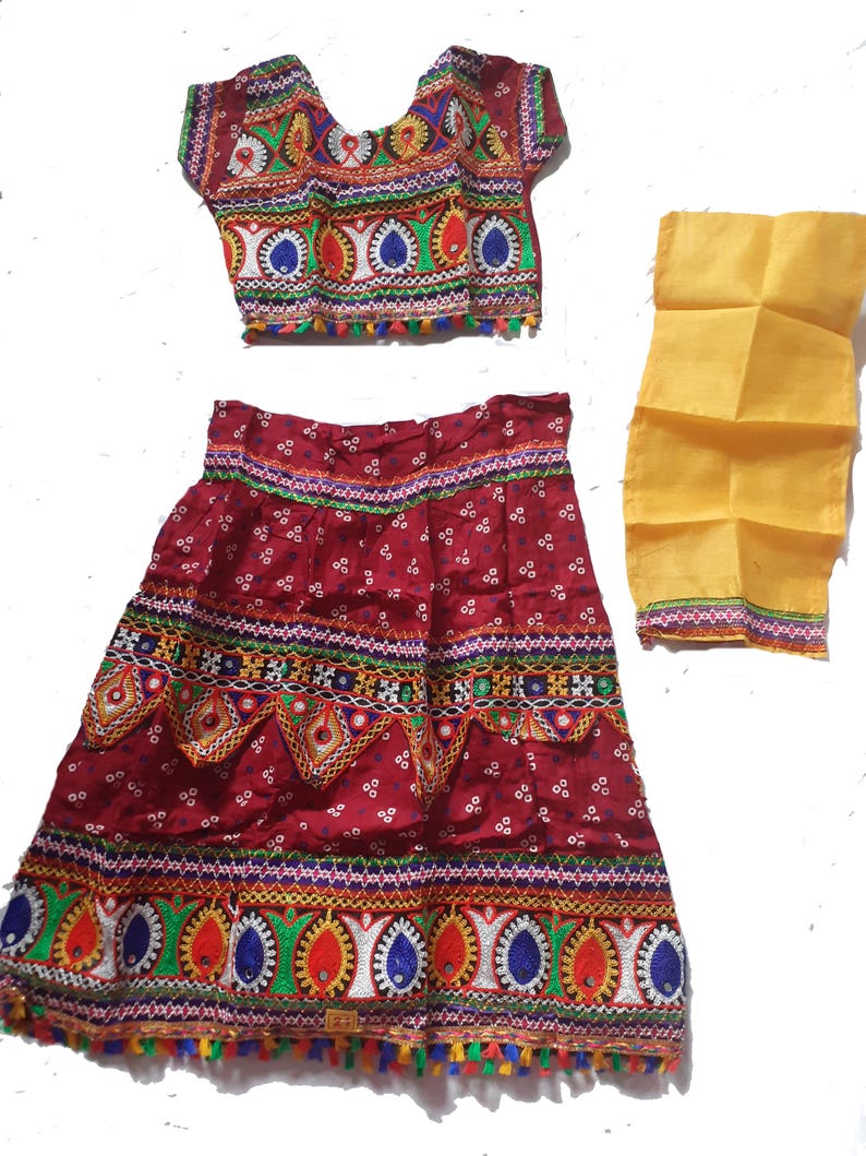 Radha and Krishna Brocade Fabric Janmashtami | Radha Lehenga Chaniya ...