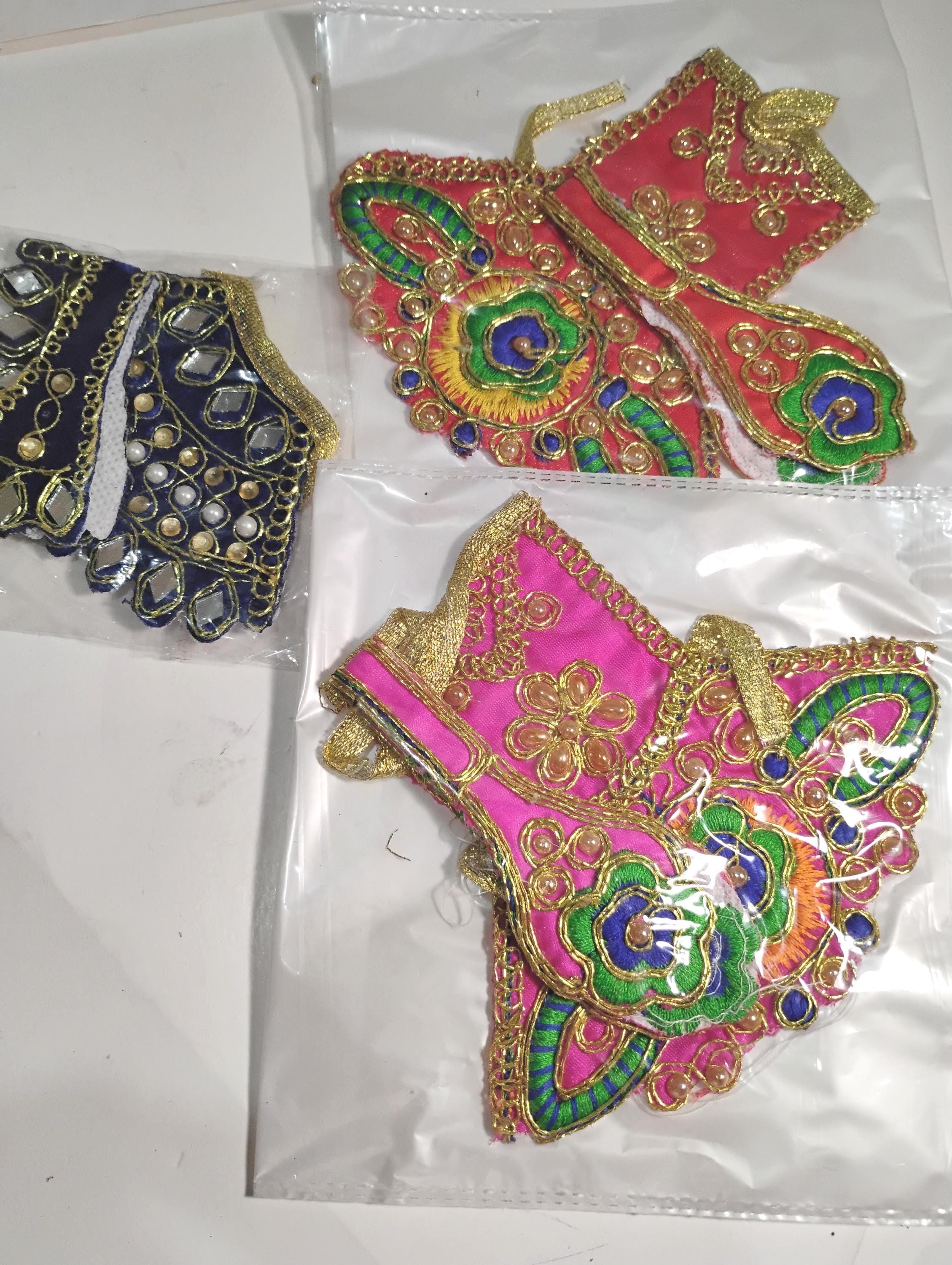 Beautiful Lehenga Patka Set for Mata Rani | Ganesh Ji | Mukut | Dress ...
