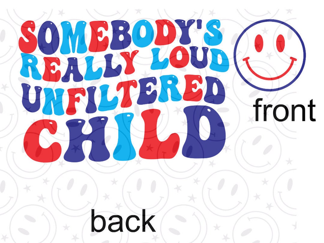Unfiltered Child Png ORIGINAL - Etsy