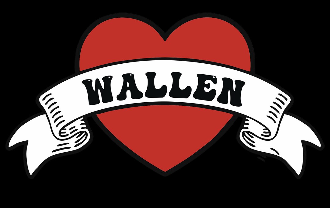 Wallen Heart Png or Clipart - Etsy