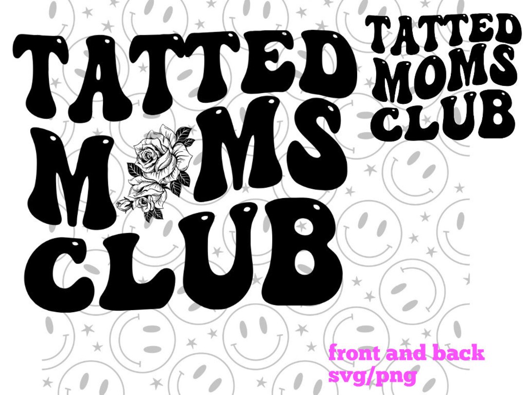 Tatted MOMS CLUB Svg/png Clipart - Etsy