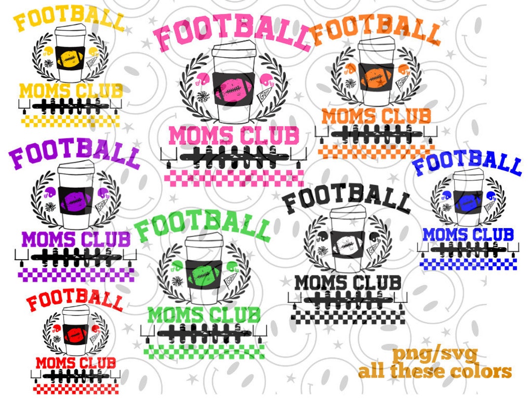 Football Moms Club Bundle Svg/png ORIGINAL - Etsy