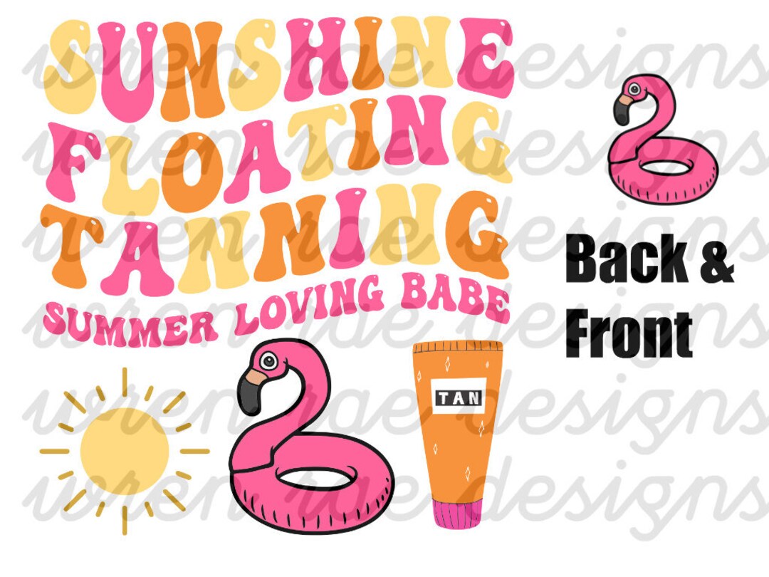 Sunshine Floating Tanning Summer Loving Babe Png - Etsy