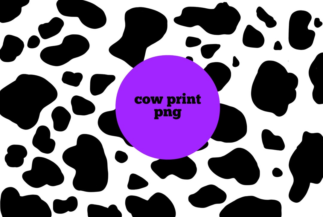 Cow Print Digital Png - Etsy