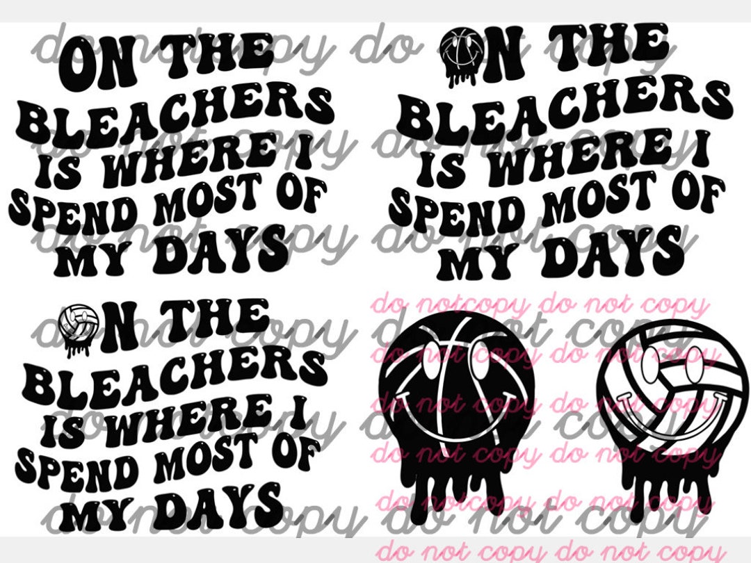 On the Bleachers Melting Smile Png/svg Original Front and Back - Etsy