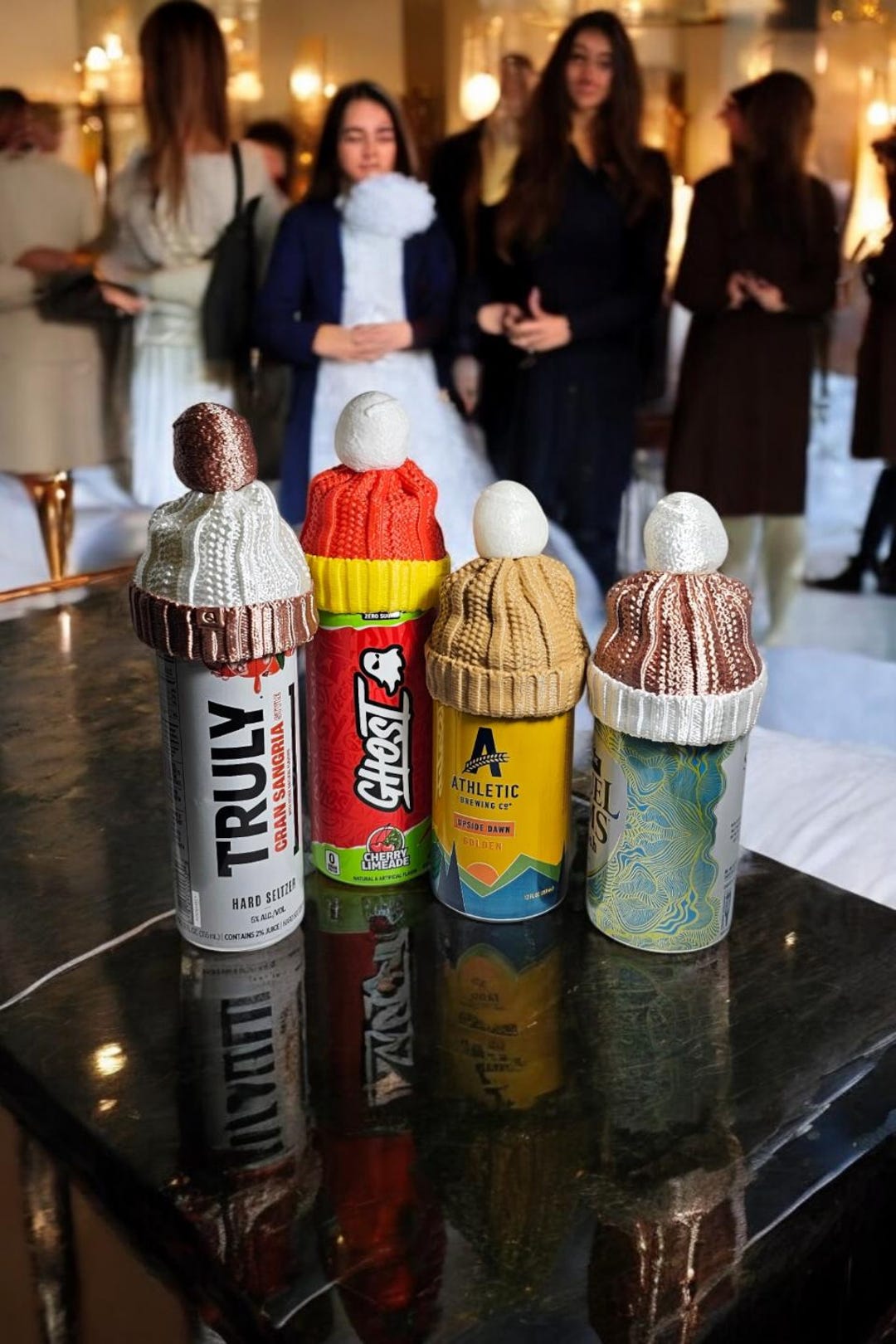 Beverage Beanie | Soda Sock | Can Cap | Drink Topper | Team Colors - Etsy