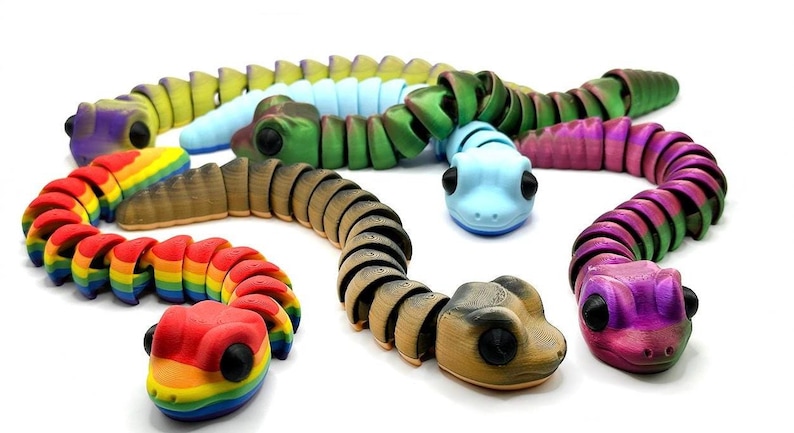 3D Printed Articulated Animal Keychains – Playful & Unique Access ...