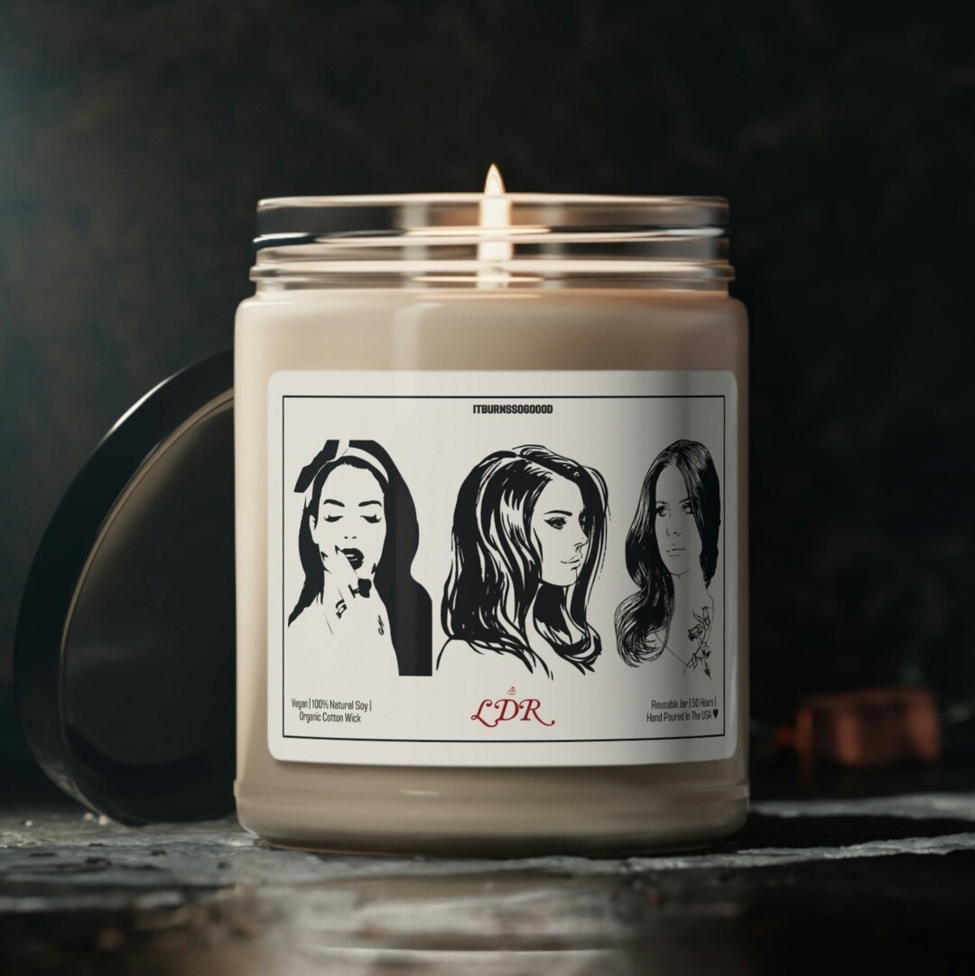 SCENTED CANDLES, LDR Merch, Clean Burning Candle, Lana Del Rey Long ...