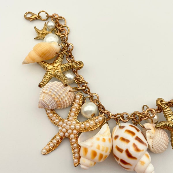 Shell Charm Bracelet - Etsy