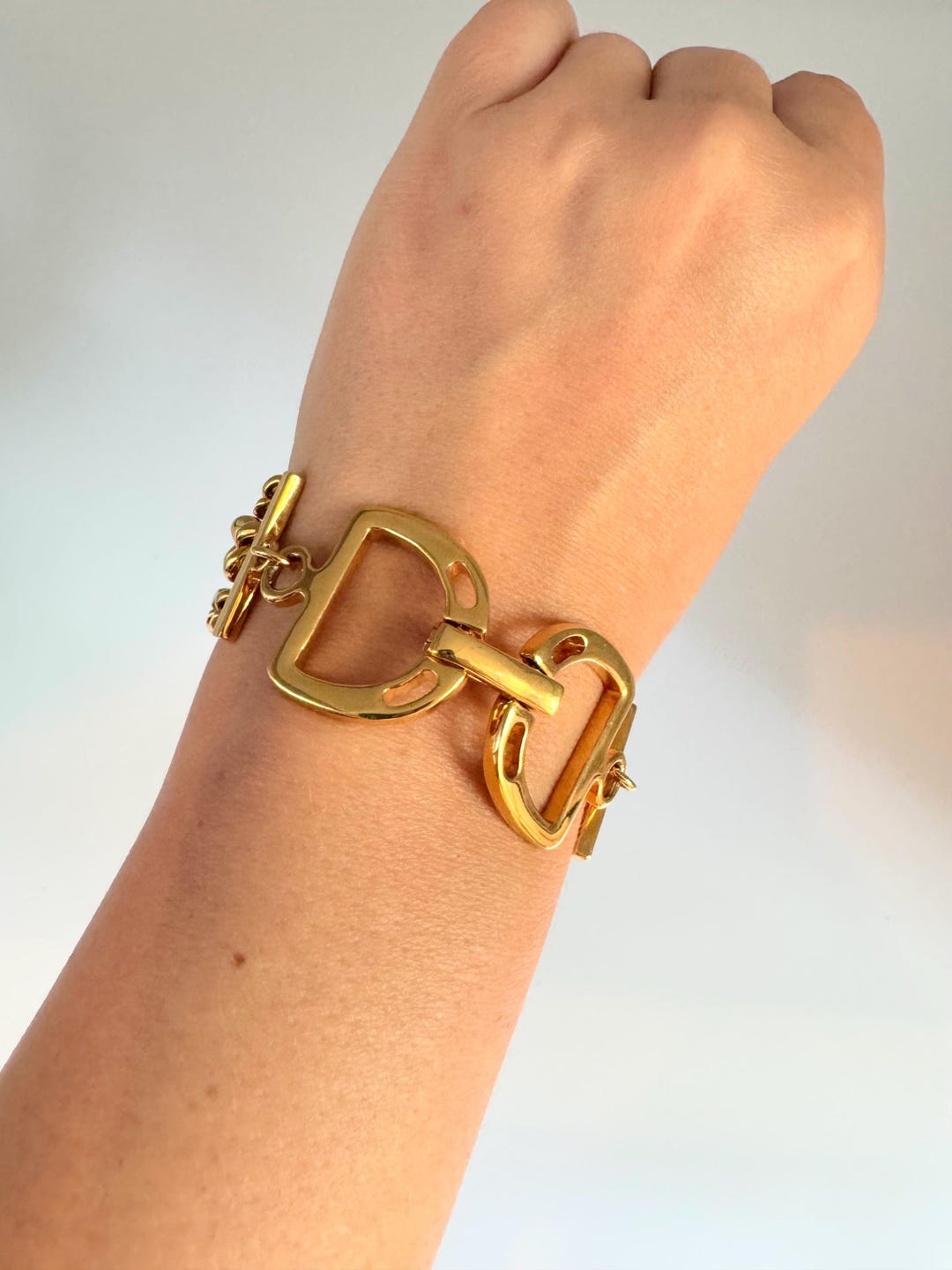 Vintage RL Triple Chain Link Bracelet - Etsy