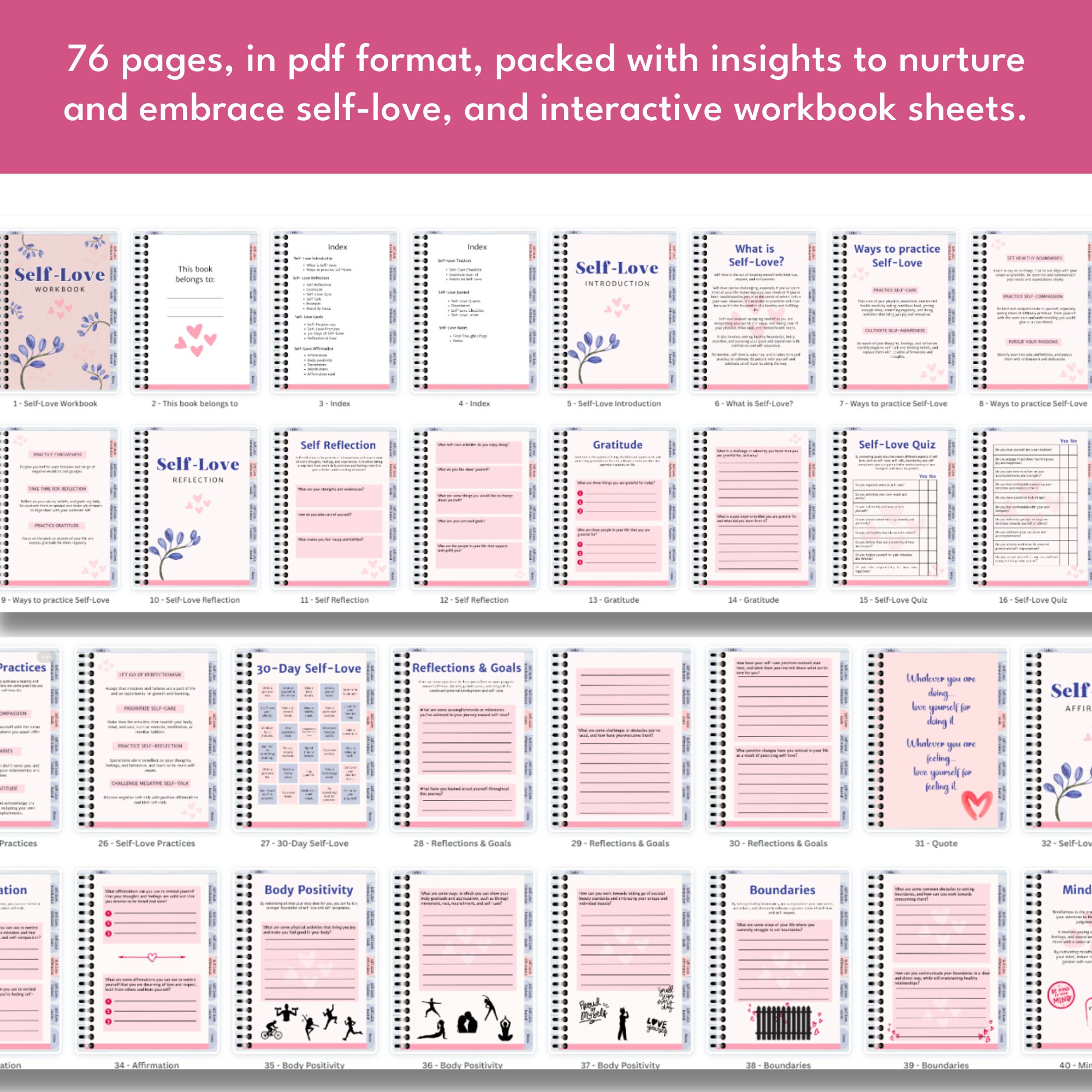 Self Love Workbook for Mind, Body, and Soul and Achieving Inner Peace ...