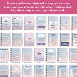 Dream Journal, Digital Download, Printable PDF, Dream Tracker - Etsy