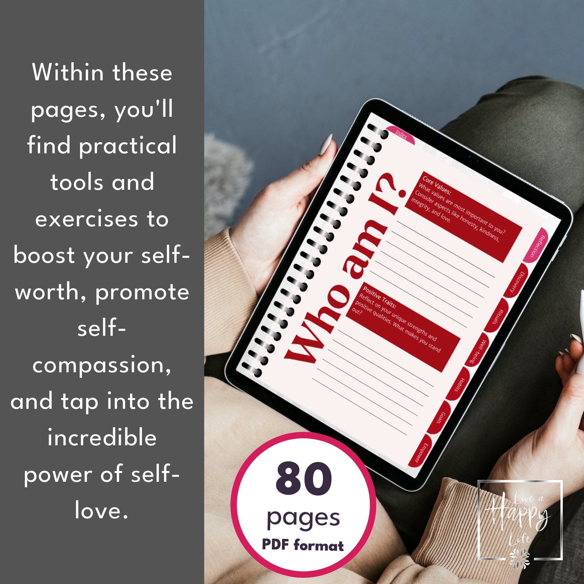 Love Yourself Workbook A Digital Journey to Self-love and Self-care PDF ...