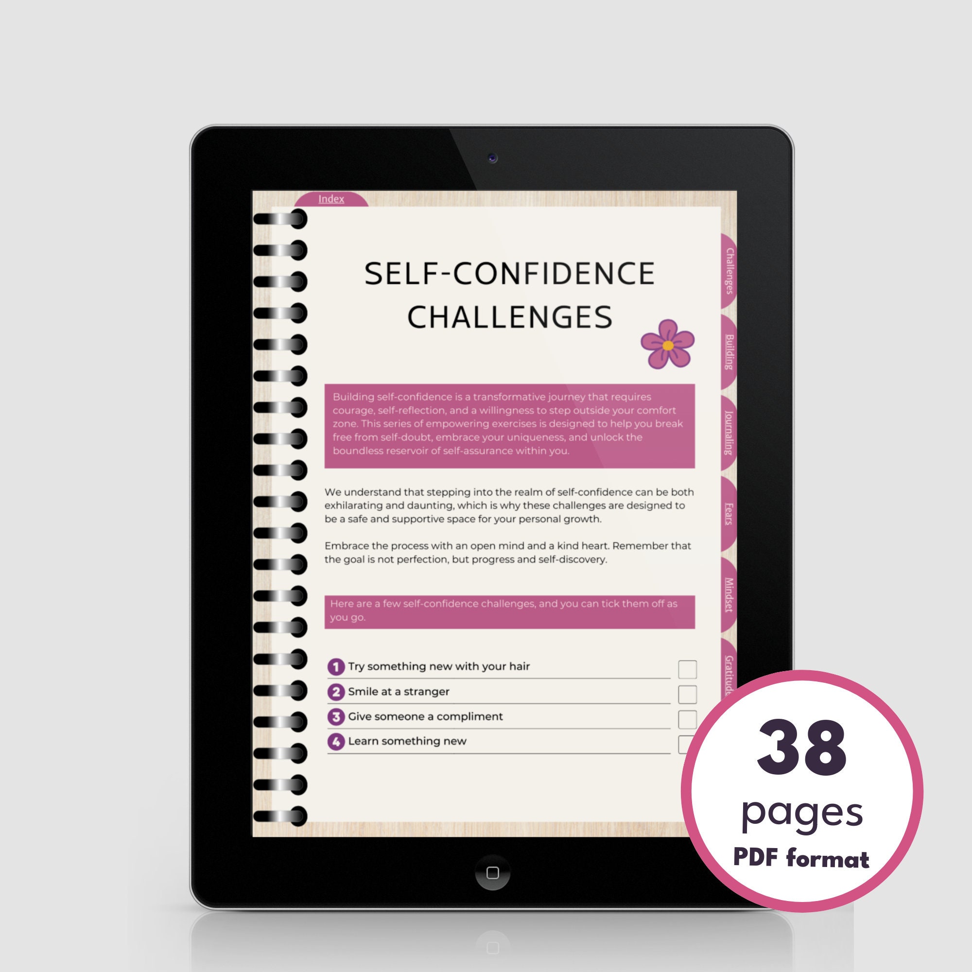 Self-confidence Journal - Digital Download - PDF - Etsy
