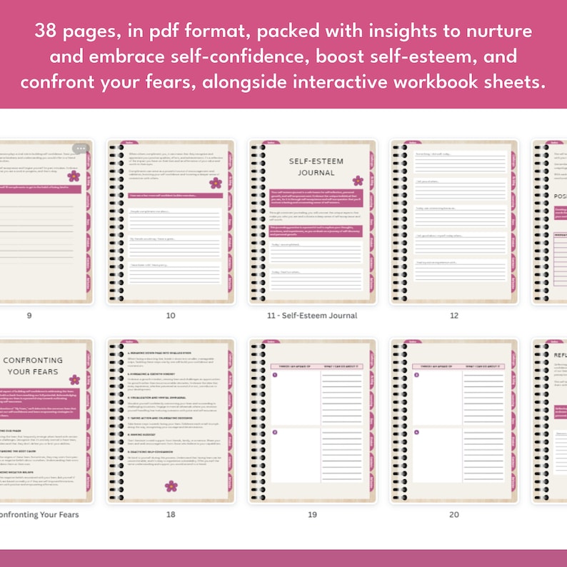 Self-confidence Journal - Digital Download - PDF - Etsy