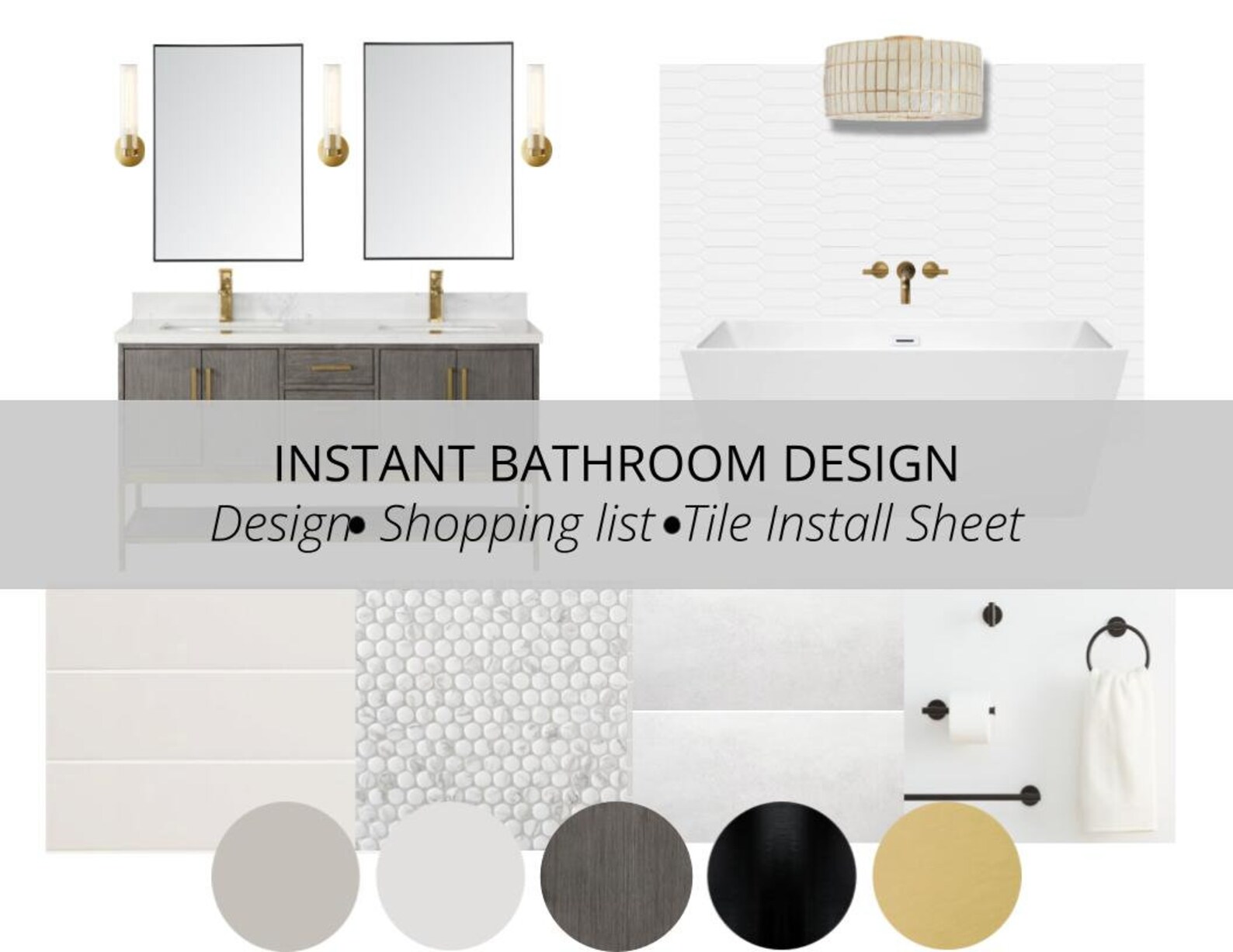 Bathroom Remodel Plumbing Vanity Tile and Lighting Selections and Mood ...