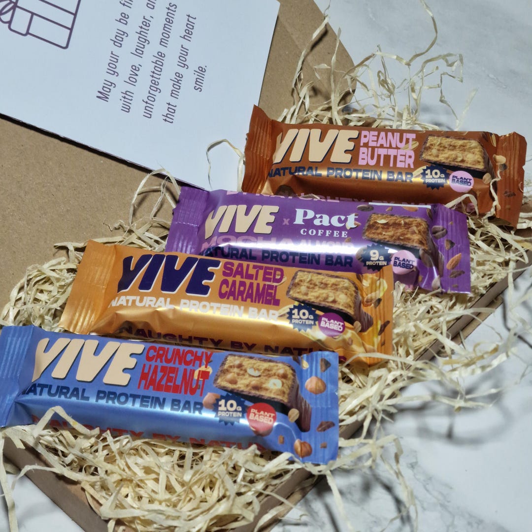 Vegan Protein Chocolate Box Protein Treat Box Protein Bars Vegan ...