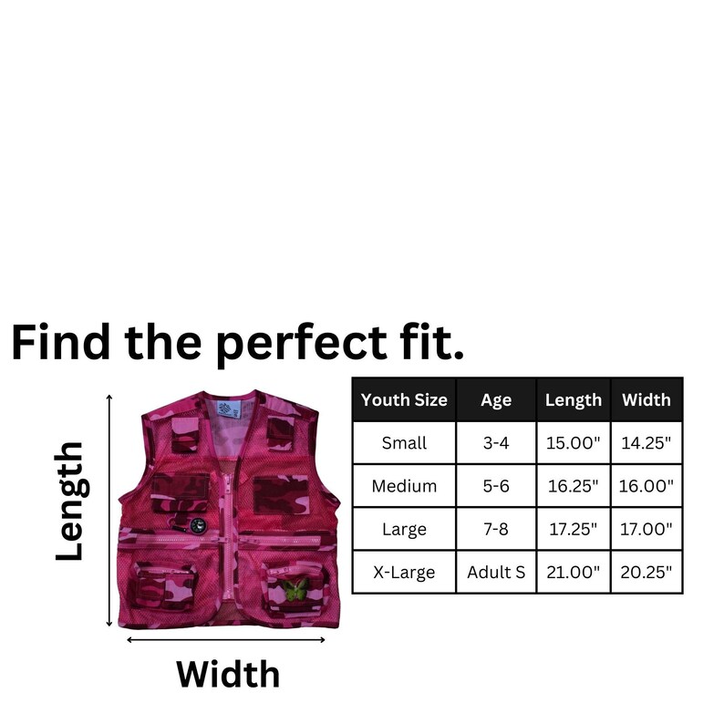 Jr Ranger Vest - Pink Camo - Etsy