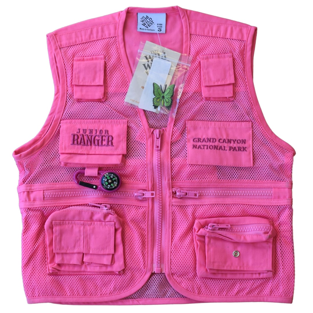 Pink Junior Ranger Vest Embroidered Grand Canyon - Etsy