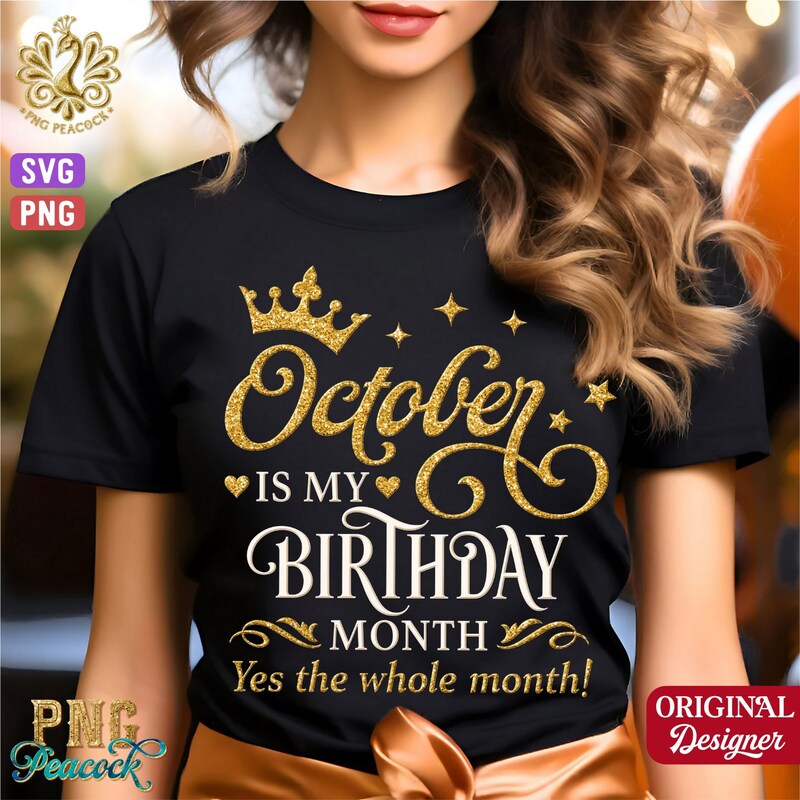 October Birthday Images - Etsy