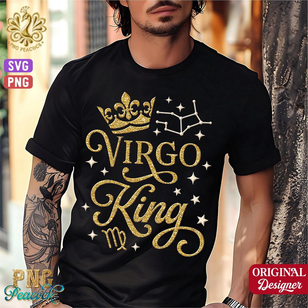 Virgo King Svg Png, Virgo Men Svg, Birthday Virgo Man Svg, Virgo Svg ...