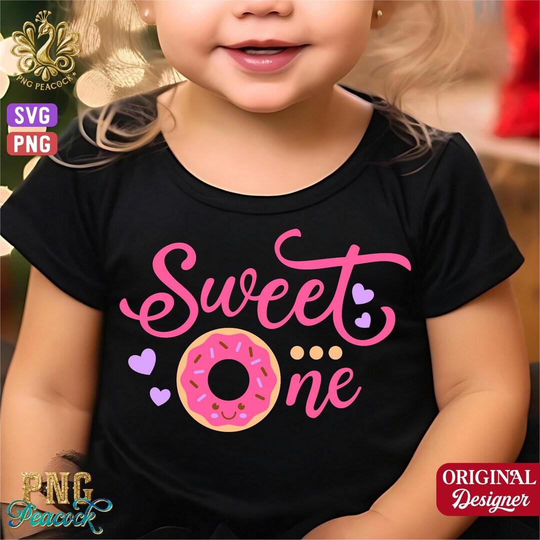 Sweet One Svg, Sweet One Png, Sweet One Donut, Donut Birthday, 1st ...