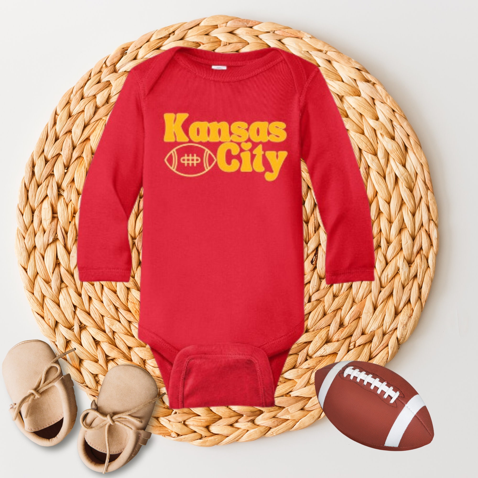Kansas City Football Baby Bodysuit Infant KC Chiefs Bodysuit - Etsy