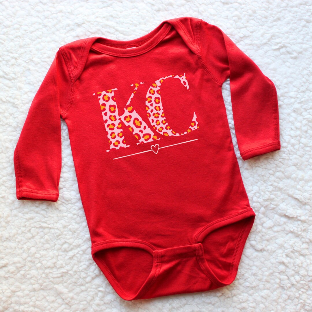 Kansas City Leopard Baby Bodysuit Kids Kansas City Shirt Cute Kansas ...