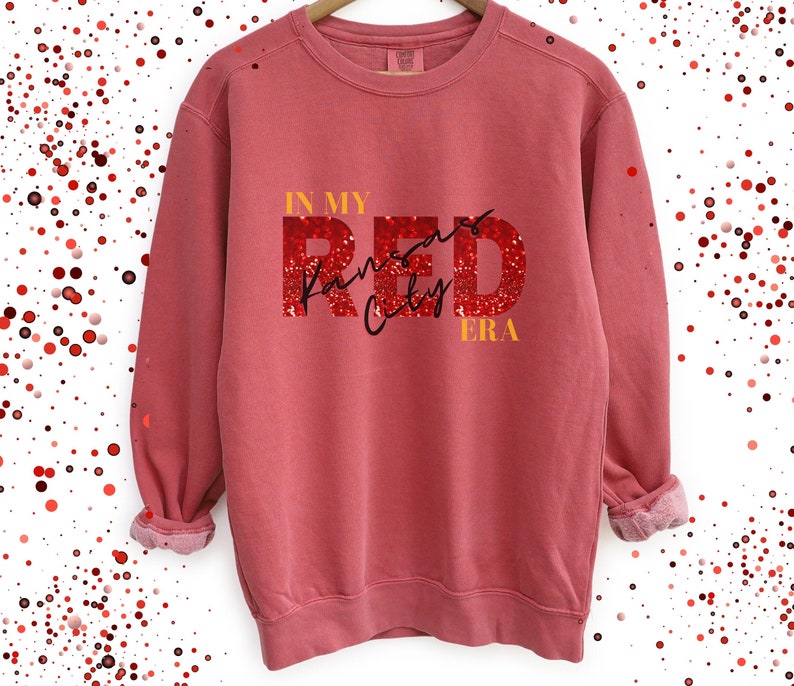 Red Era Kansas City Sweatshirt on Comfort Colors TM Kansas City Gift ...