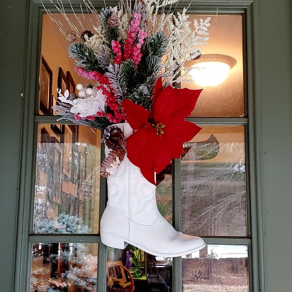 Door Wreaths With a Cowboy Boot - Etsy