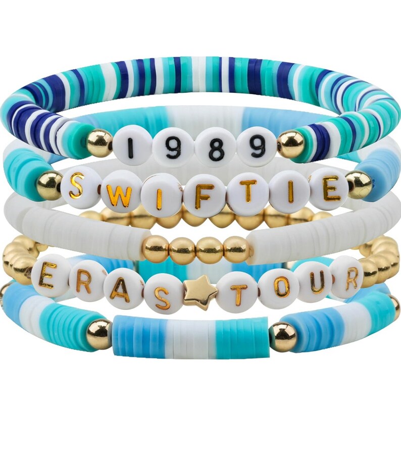 Taylor Swiftie Merch | Clay Bead Bracelets | Bracelets for Women - Etsy