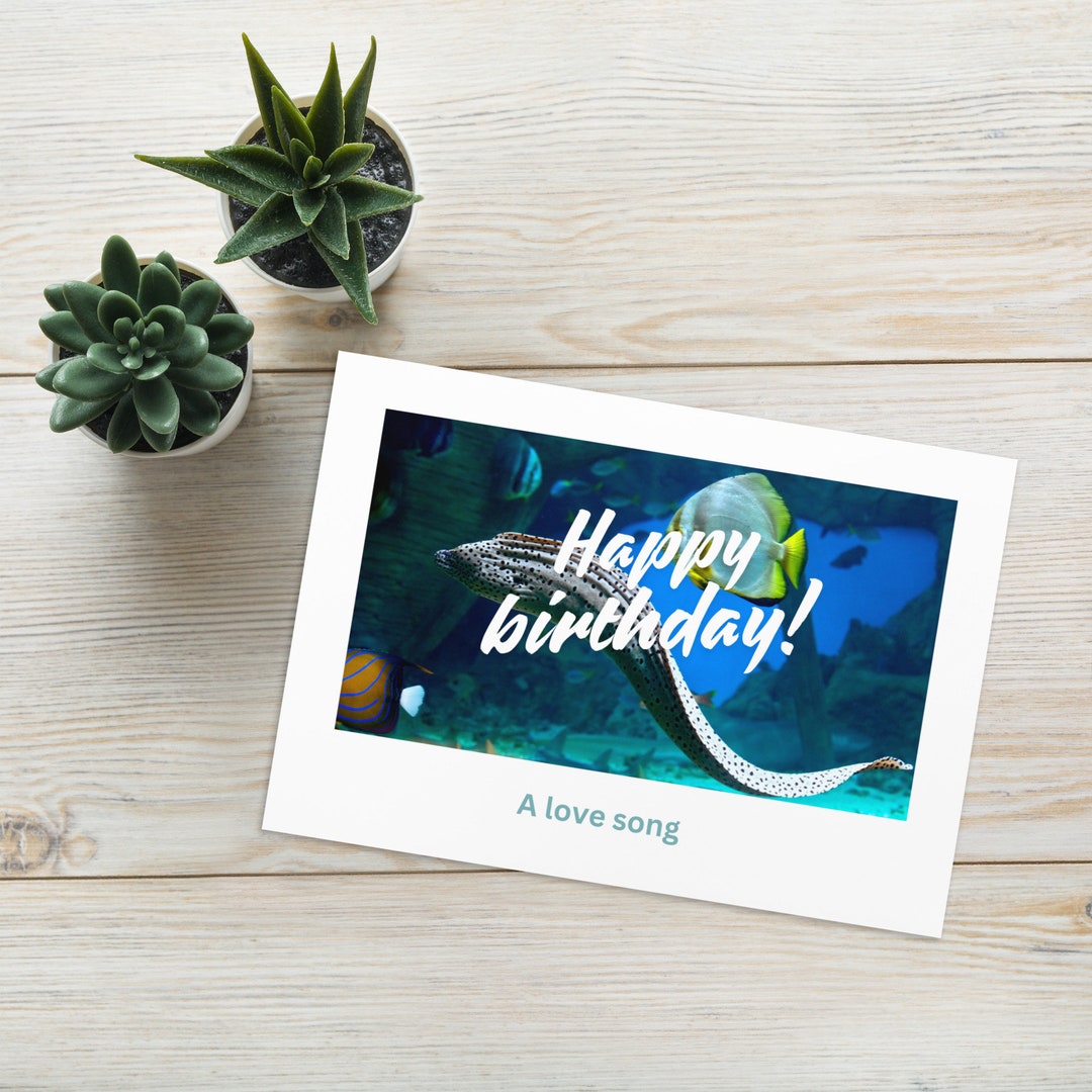 Funny Birthday Card 'that's a Moray' Eel Joke Hilarious Pun Inside for ...
