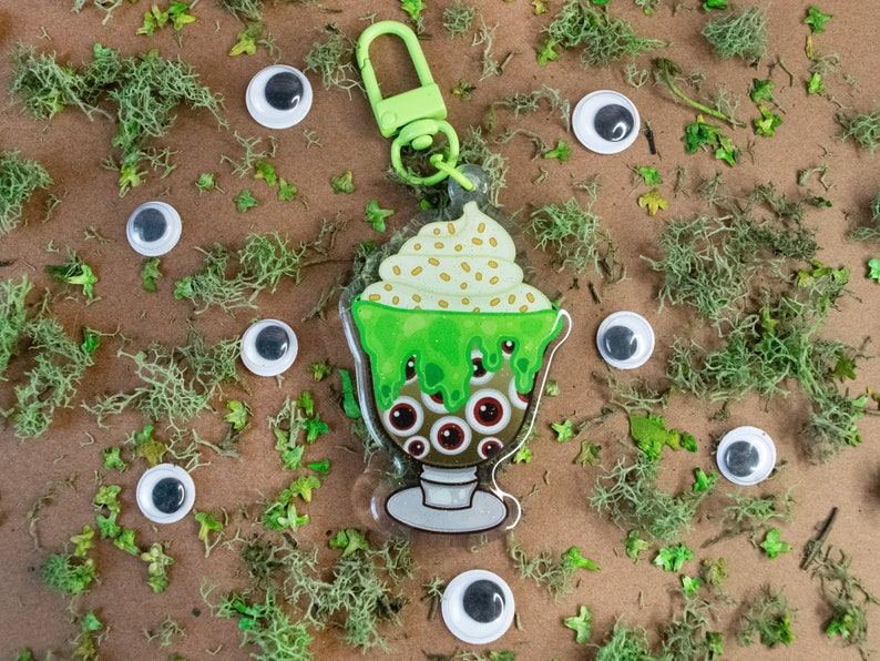 Creepy Monster Shake Keychain Weirdcore Creepycore 90s Kidcore Eyeball ...
