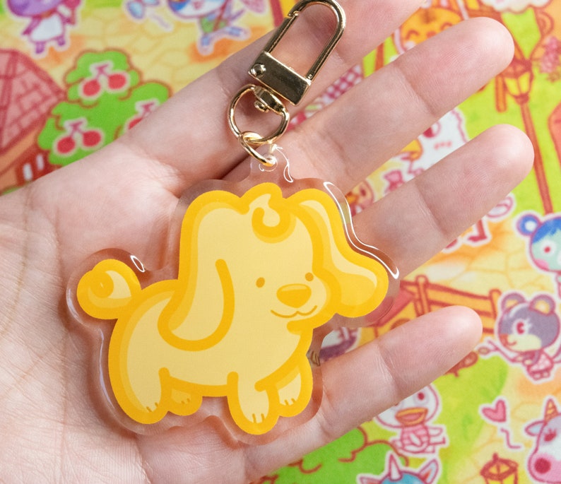 Popcorn Puppy Keychains Golden Retriever, Silly, Funny, Cute, Kidcore ...