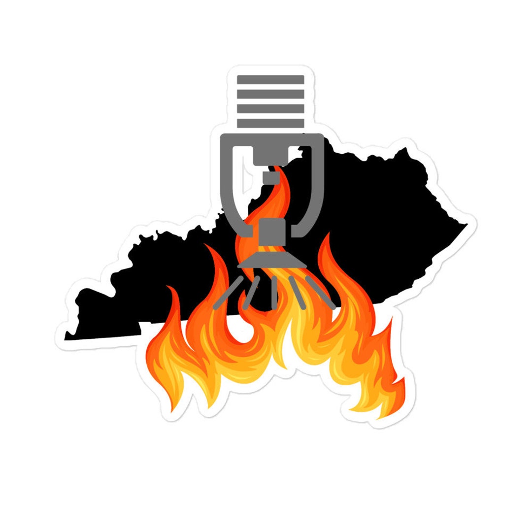 Kentucky Fire Sprinkler Fitter Hard Hat Sticker - Etsy